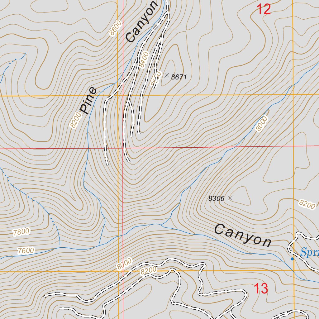 Horse Ridge, UT FSTopo Legacy Map by US Forest Service - Topo | Avenza Maps