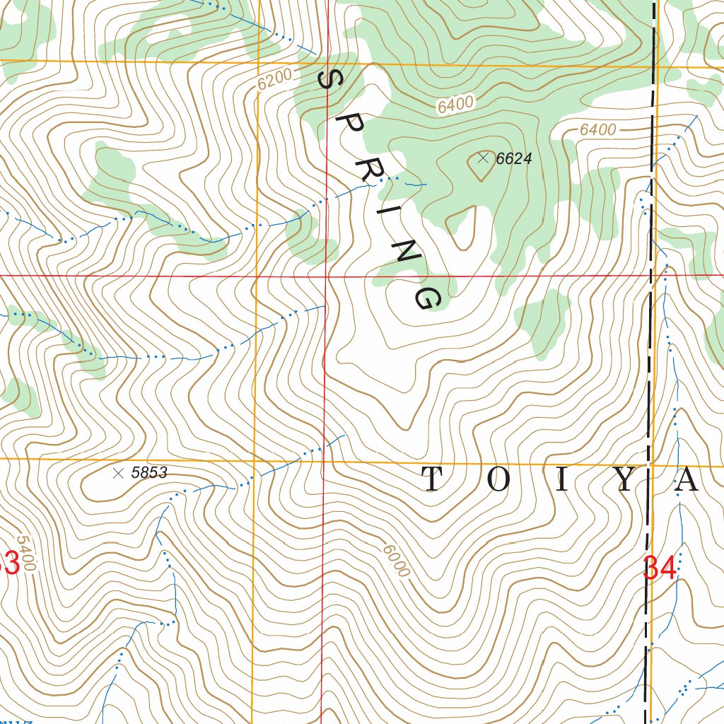 Horse Springs, NV FSTopo Legacy Map by US Forest Service - Topo ...