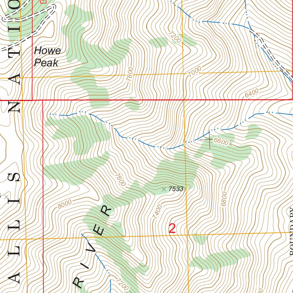 Howe Peak, ID FSTopo Legacy Map by US Forest Service - Topo | Avenza Maps