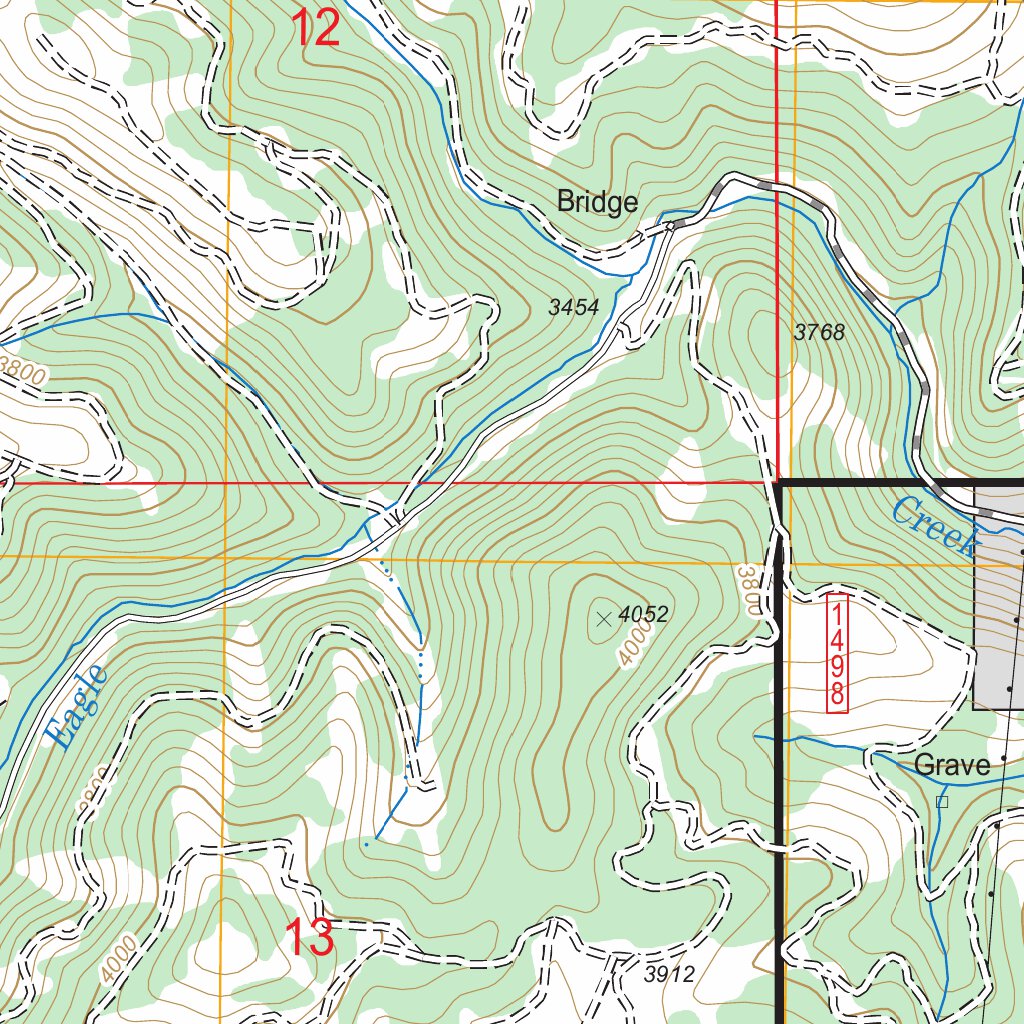Huckleberry Mountain, ID FSTopo Legacy Map by US Forest Service - Topo ...