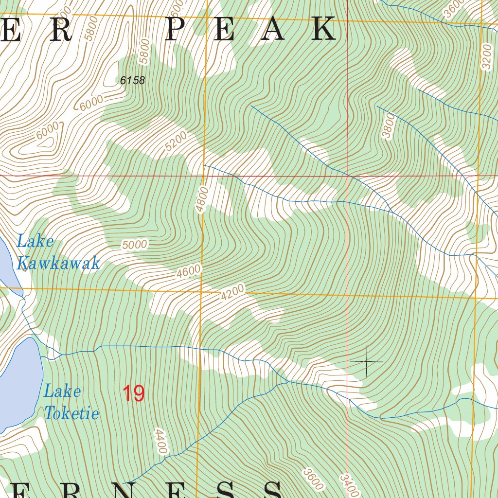 Huckleberry Mountain, WA FSTopo Legacy Map by US Forest Service - Topo ...