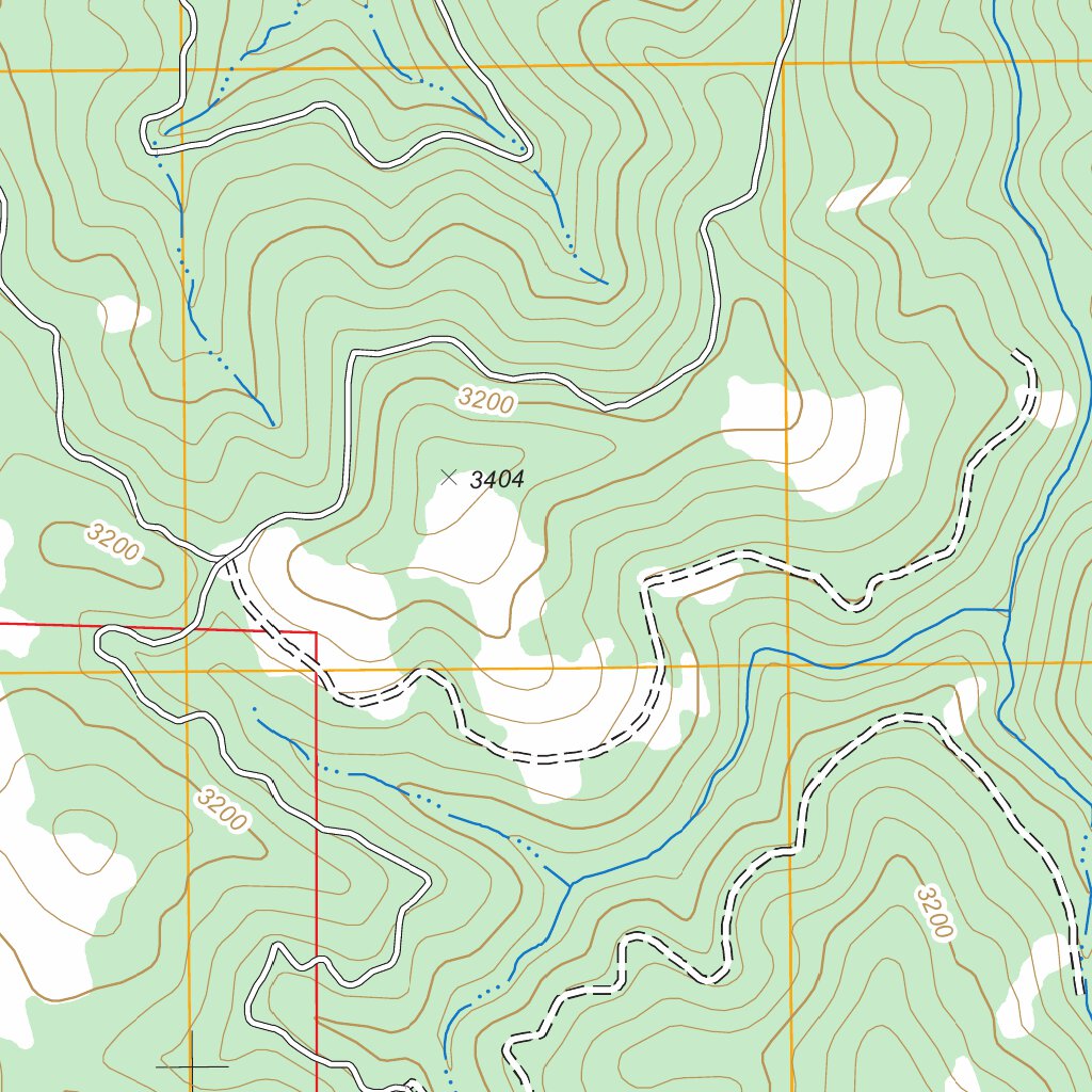 Hupa Mountain, CA FSTopo Legacy Map by US Forest Service - Topo ...