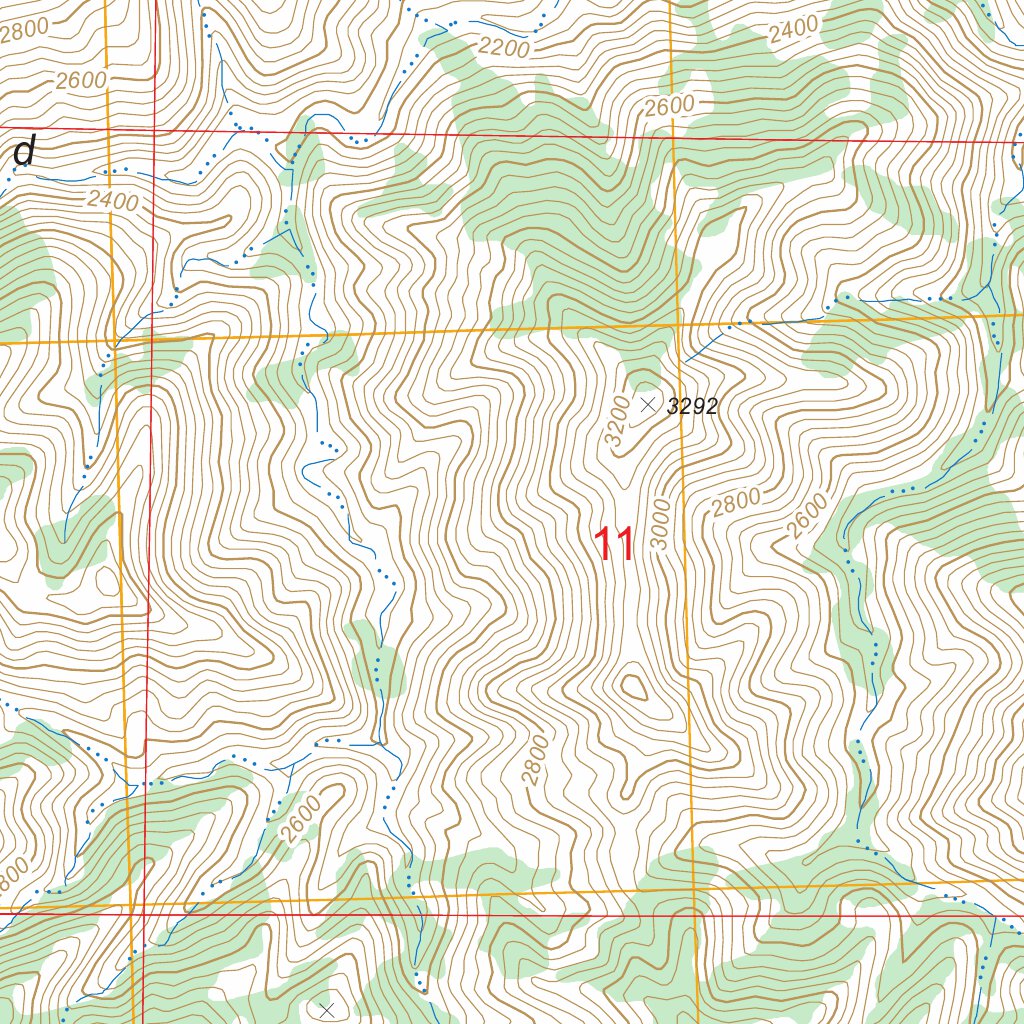 Hurricane Deck, CA FSTopo Legacy Map by US Forest Service - Topo ...