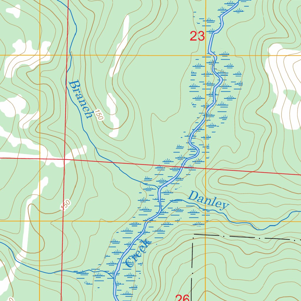 Hurricane Lake, FL - AL FSTopo Legacy Map by US Forest Service - Topo ...