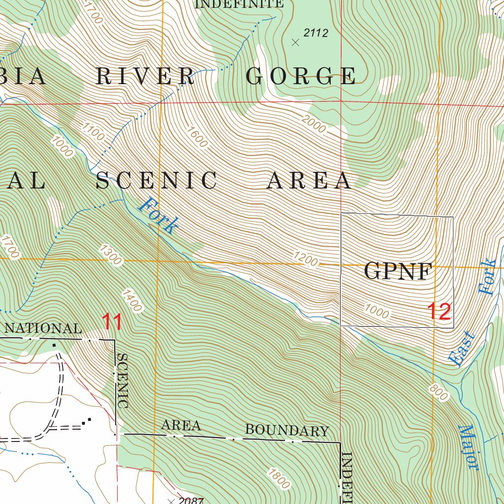 Husum, WA FSTopo Legacy Map by US Forest Service - Topo | Avenza Maps