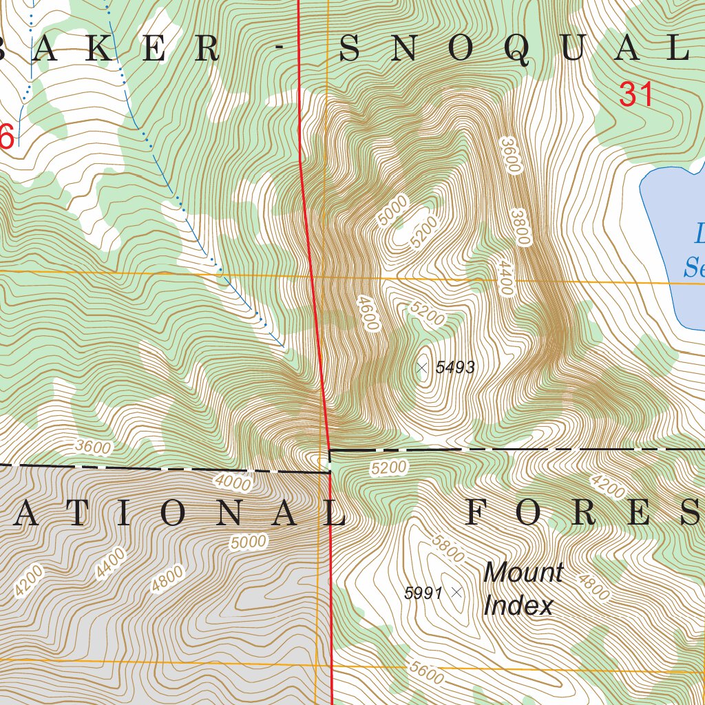 Index, WA FSTopo Legacy Map by US Forest Service - Topo | Avenza Maps