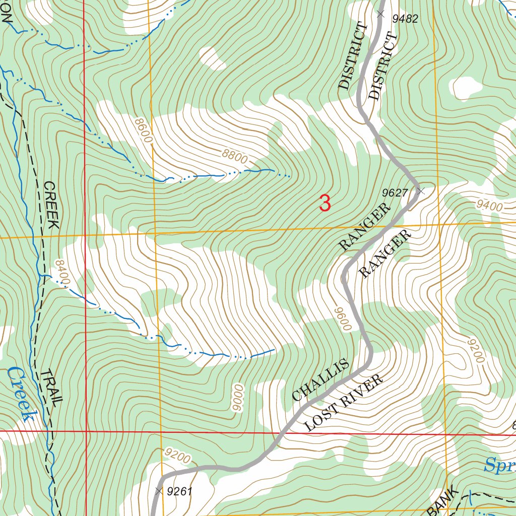 Iron Creek Point, ID FSTopo Legacy Map by US Forest Service - Topo ...