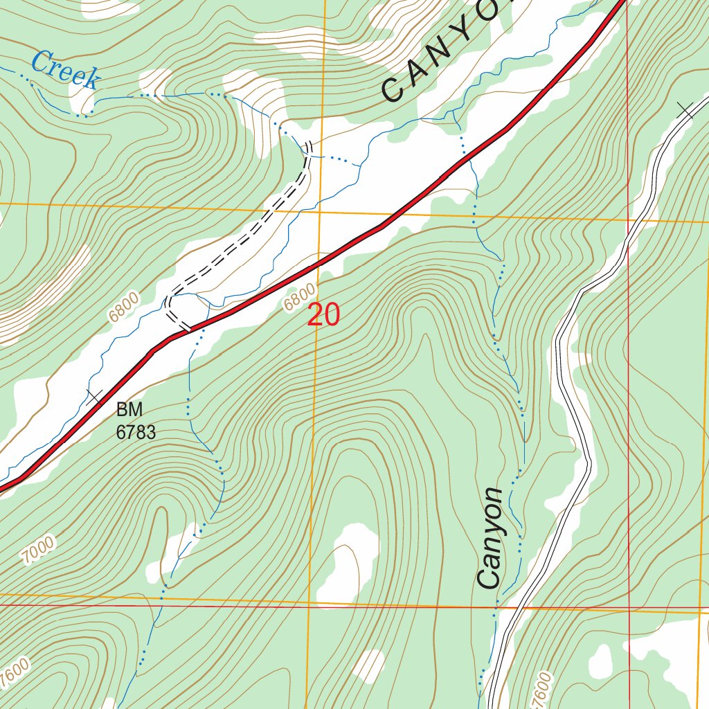 Jacks Canyon, CO FSTopo Legacy Map by US Forest Service - Topo | Avenza ...