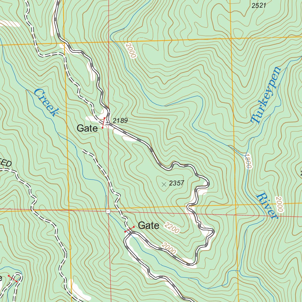 Jacks Gap, GA FSTopo Legacy Map by US Forest Service - Topo | Avenza Maps