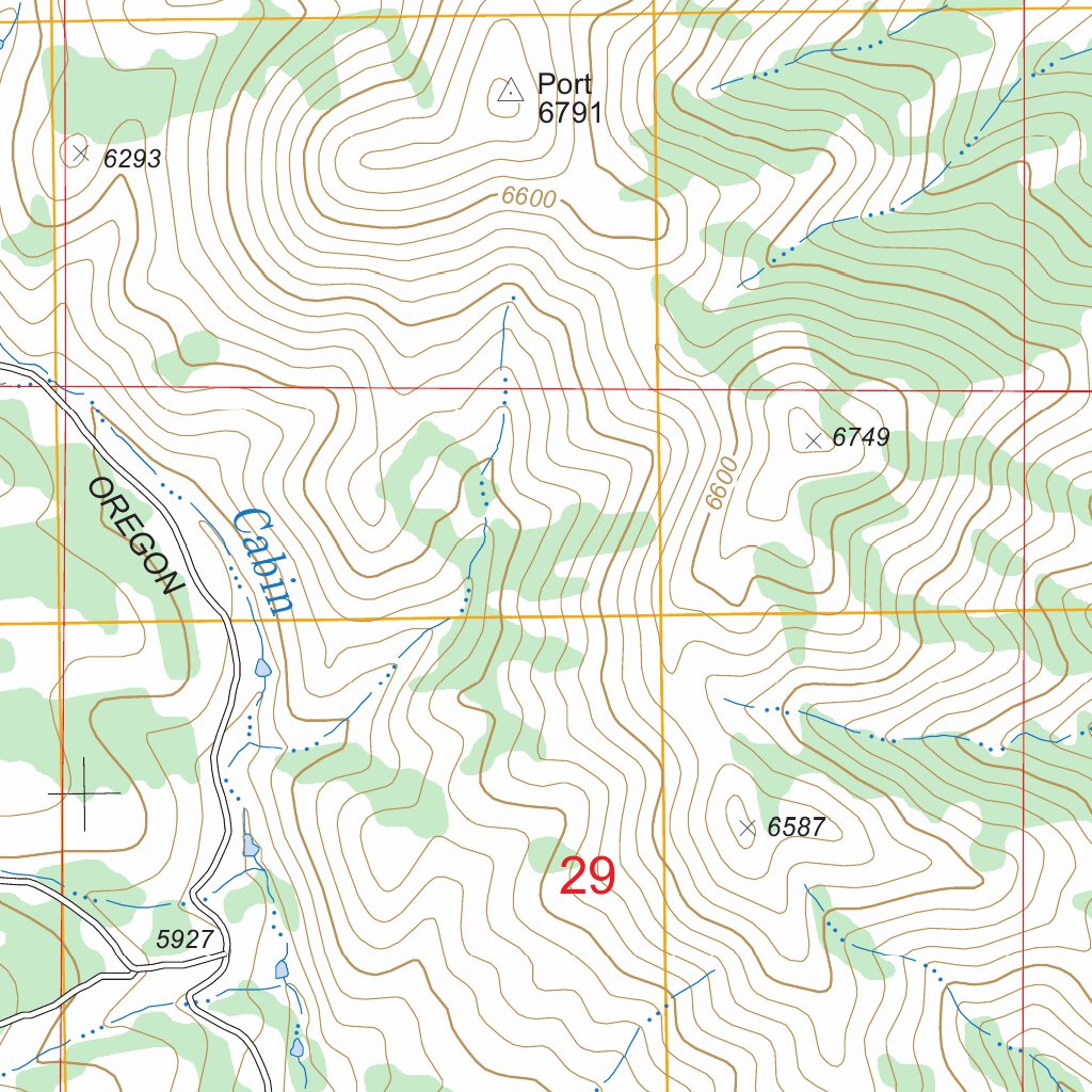 Jeff Cabin Creek, ID FSTopo Legacy Map by US Forest Service - Topo ...