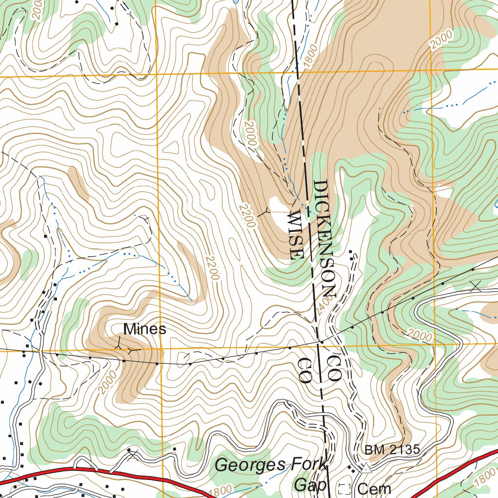 Jenkins East, KY - VA FSTopo Legacy Map by US Forest Service - Topo ...