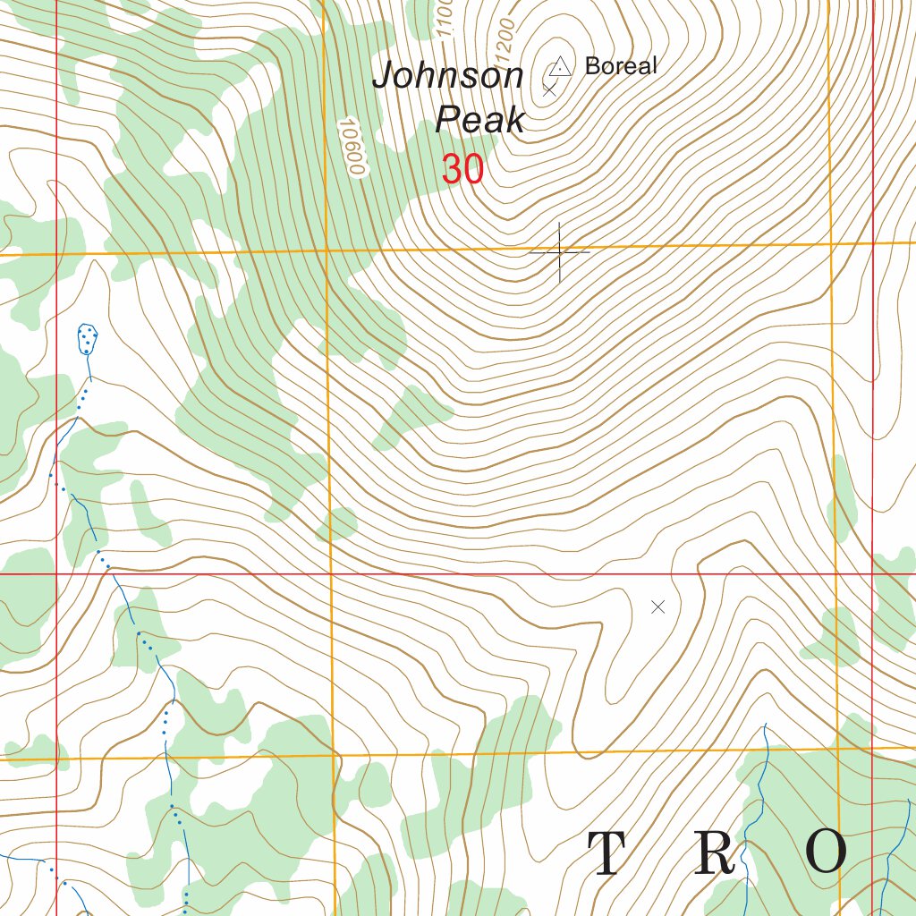Johnson Peak, CA FSTopo Legacy Map by US Forest Service - Topo | Avenza ...