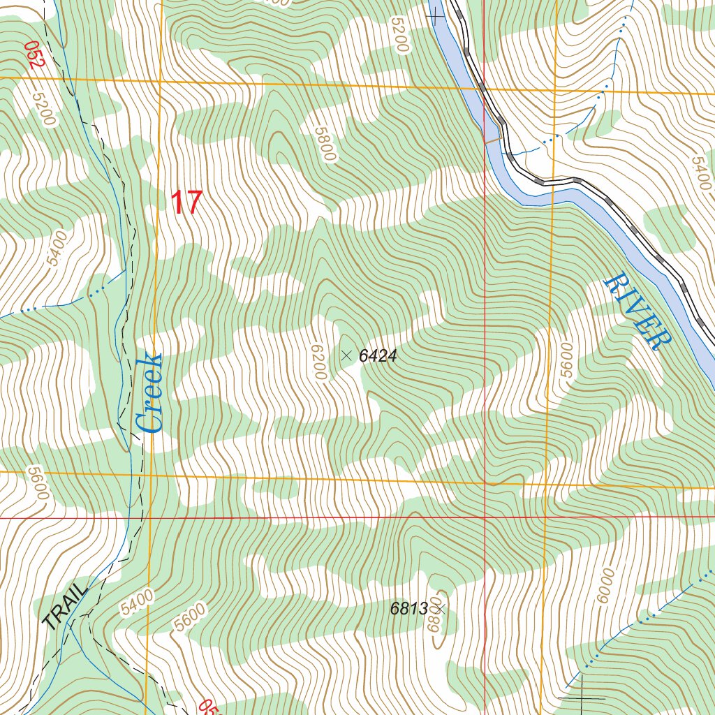 Jumbo Mountain, ID FSTopo Legacy Map by US Forest Service - Topo ...