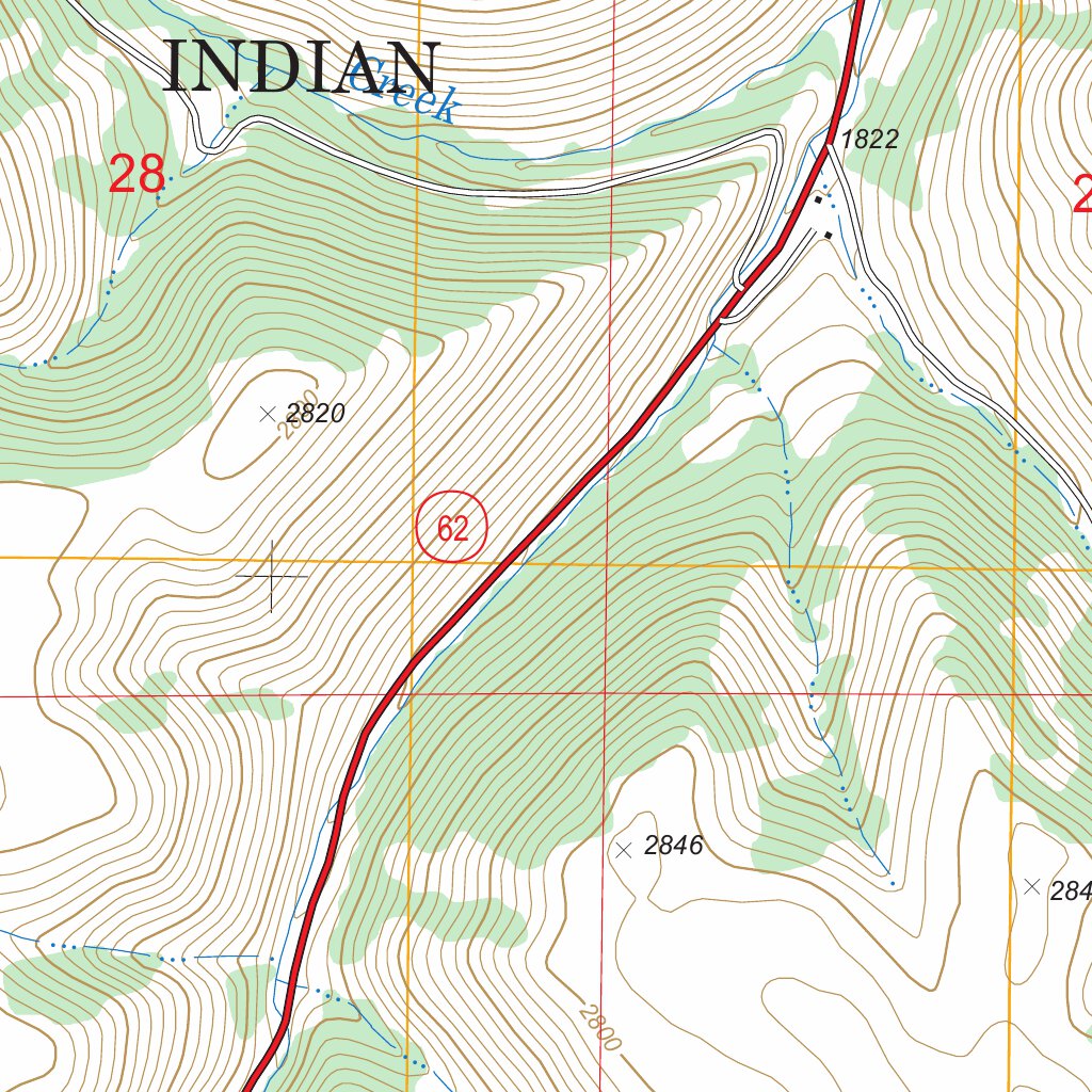 Kamiah, ID FSTopo Legacy Map by US Forest Service - Topo | Avenza Maps
