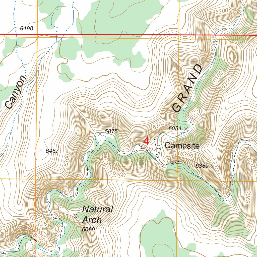 Kane Gulch, UT FSTopo Legacy Map by US Forest Service - Topo | Avenza Maps