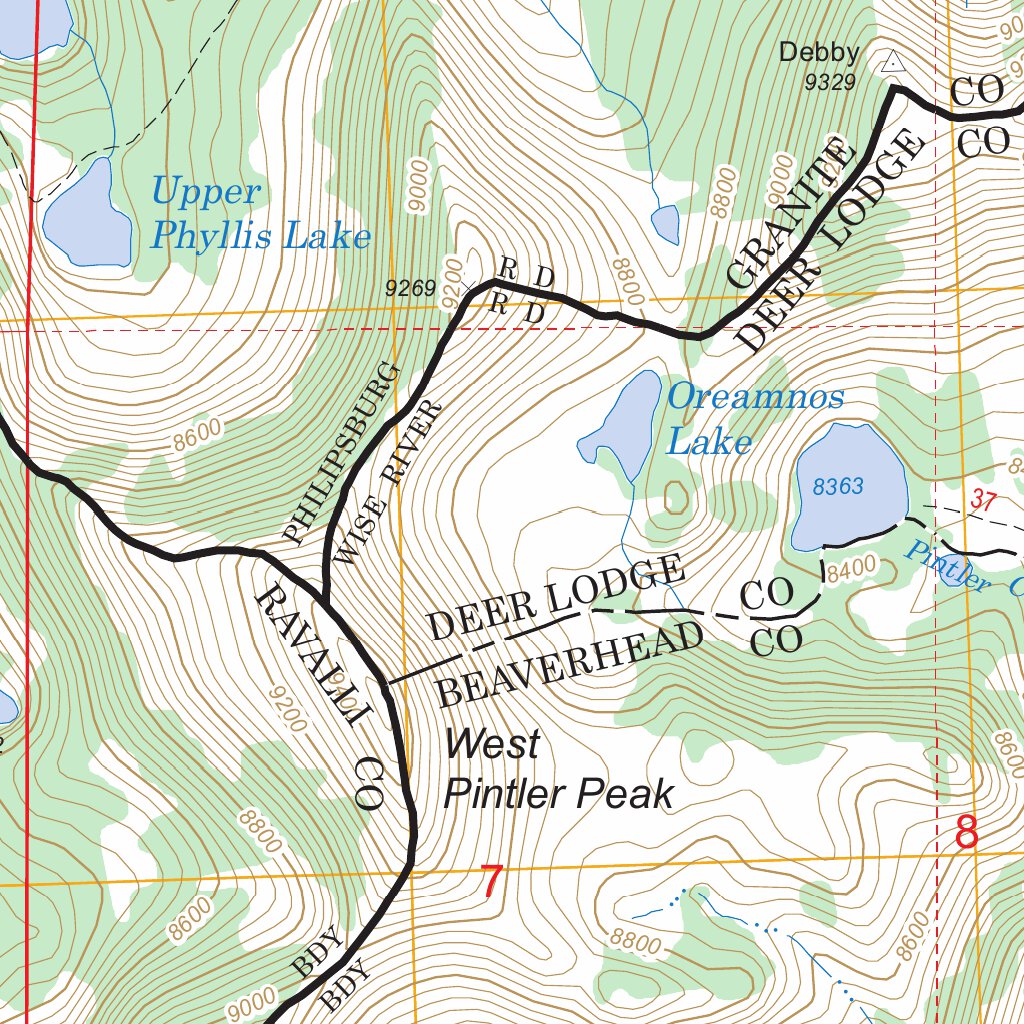 Kelly Lake, MT FSTopo Legacy Map by US Forest Service - Topo | Avenza Maps