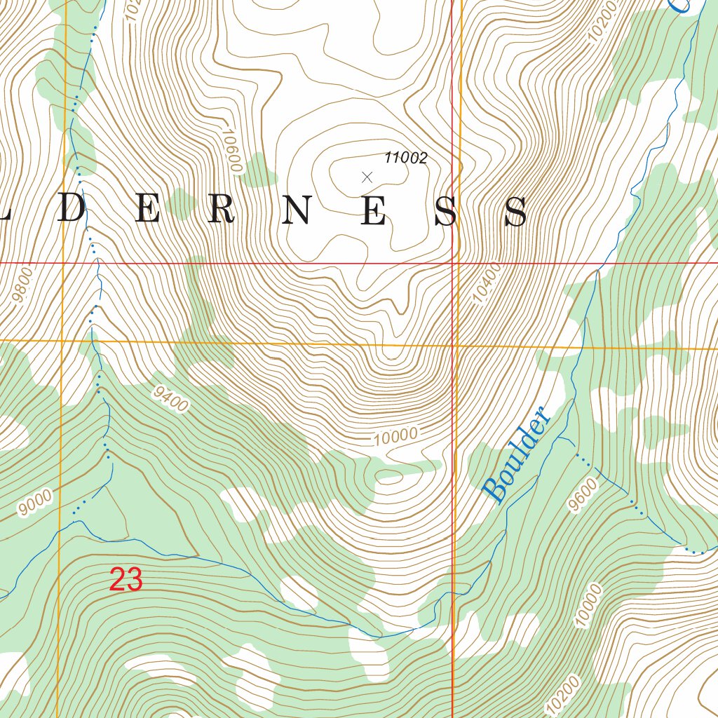 Kendall Mountain, WY FSTopo Legacy Map by US Forest Service - Topo ...