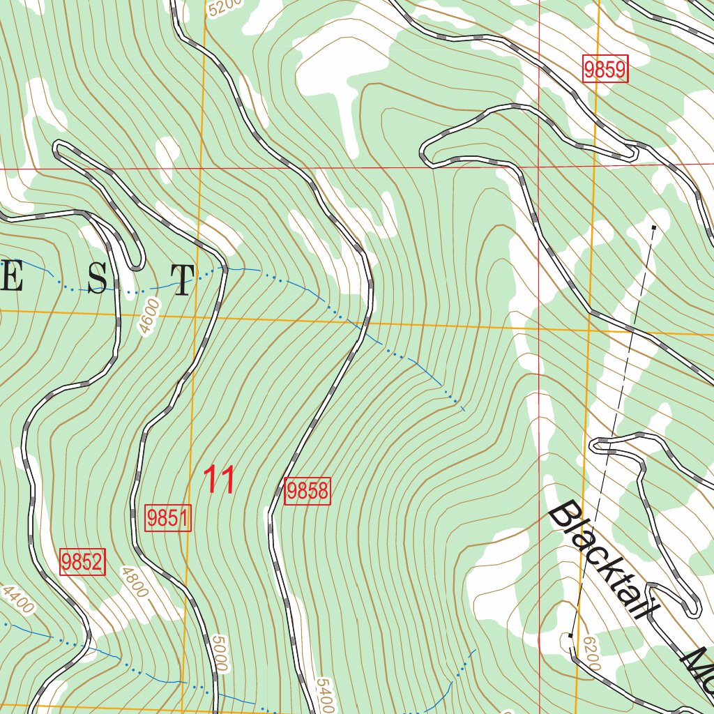 Kila, MT FSTopo Legacy Map by US Forest Service - Topo | Avenza Maps