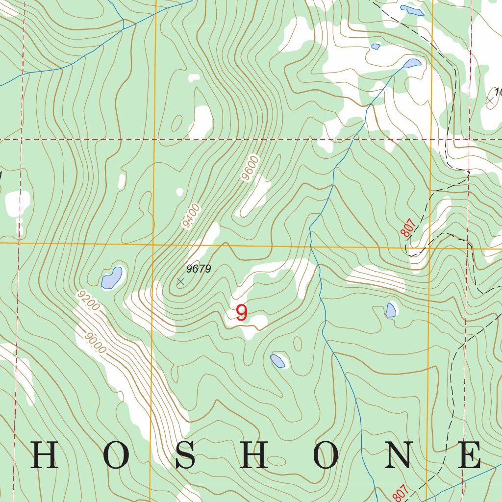 Kisinger Lakes, WY FSTopo Legacy Map by US Forest Service - Topo ...