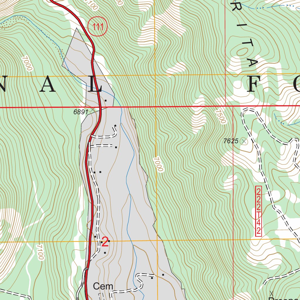 La Madera, NM FSTopo Legacy Map by US Forest Service - Topo | Avenza Maps