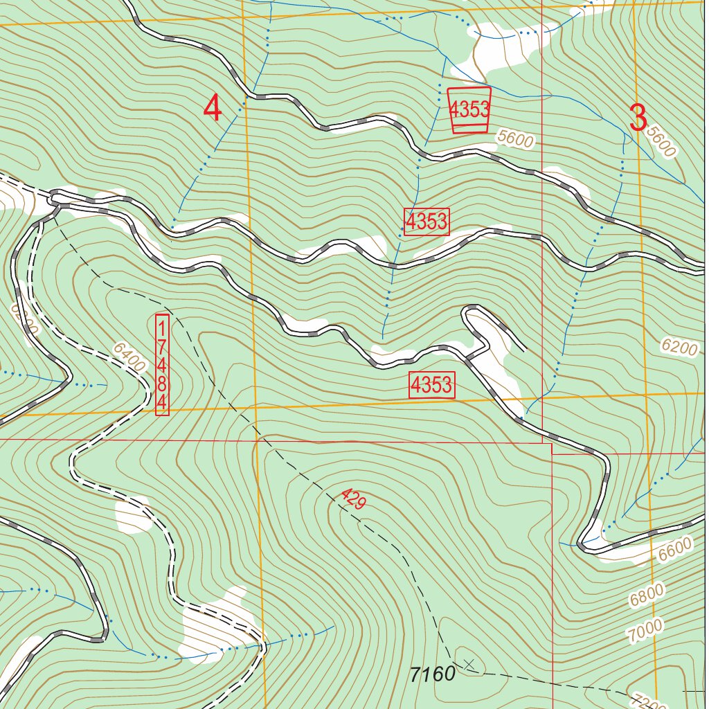 Lake Inez, MT FSTopo Legacy Map by US Forest Service - Topo | Avenza Maps