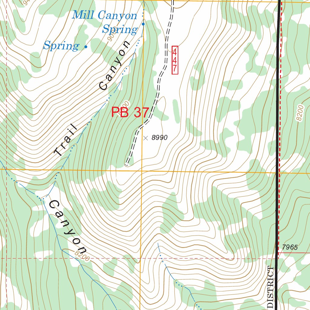 Lake Mountain, UT FSTopo Legacy Map by US Forest Service - Topo ...