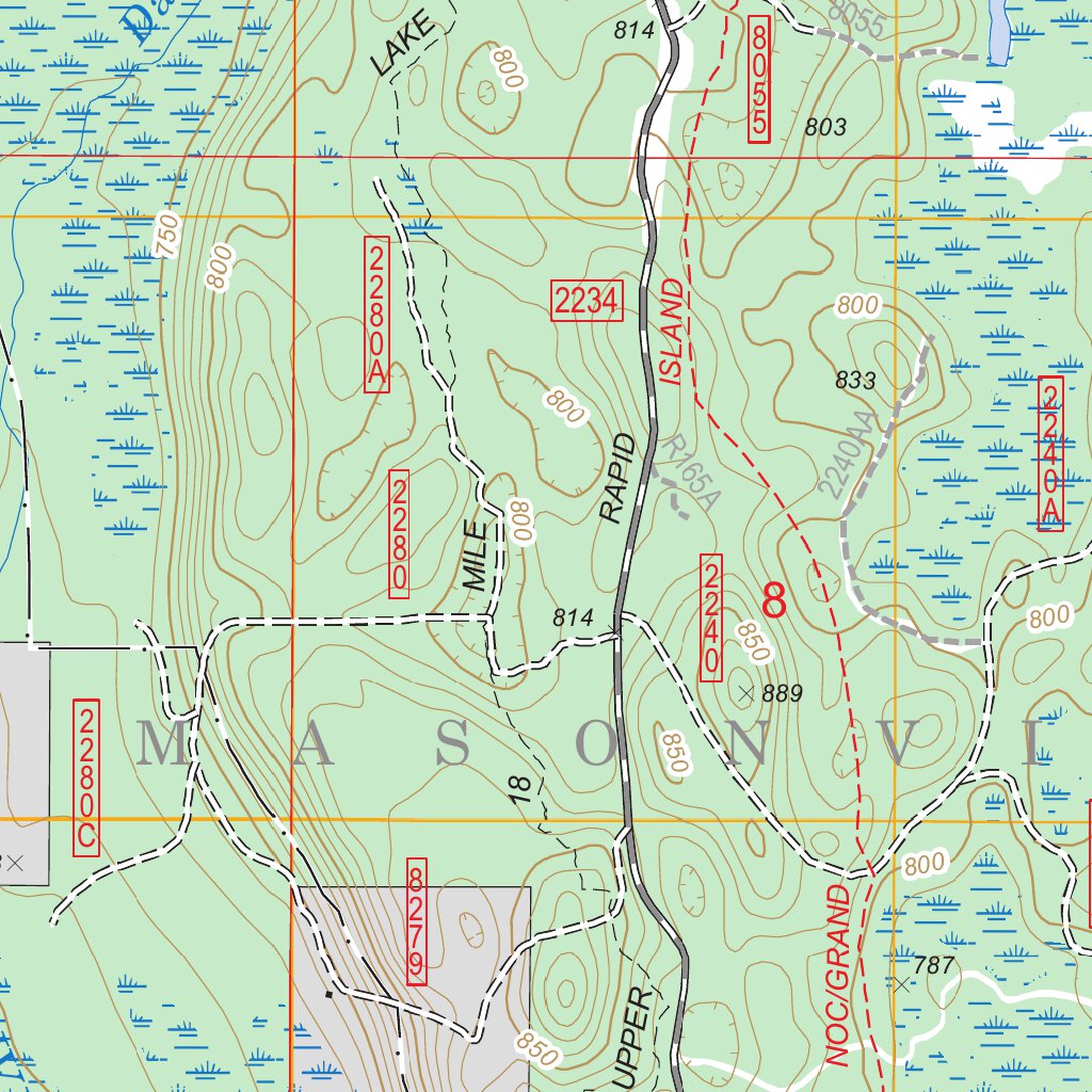 Lake Stella, MI FSTopo Legacy Map by US Forest Service - Topo | Avenza Maps