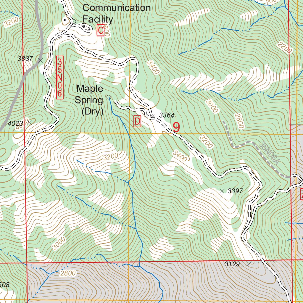 Lamoine, CA FSTopo Legacy Map by US Forest Service - Topo | Avenza Maps