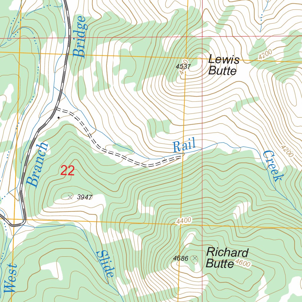 Lawson Mountain, OR FSTopo Legacy Map by US Forest Service - Topo ...