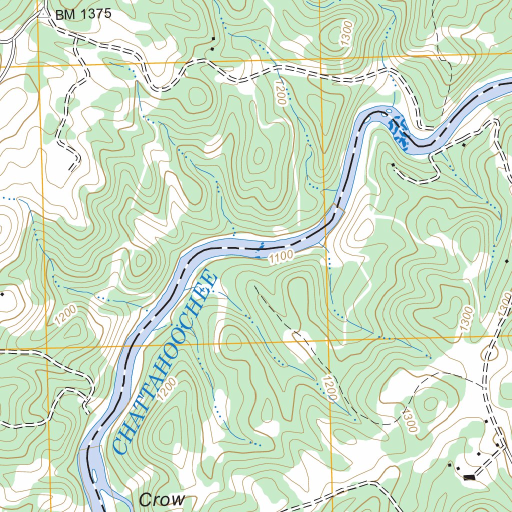 Leaf, GA FSTopo Legacy Map by US Forest Service - Topo | Avenza Maps