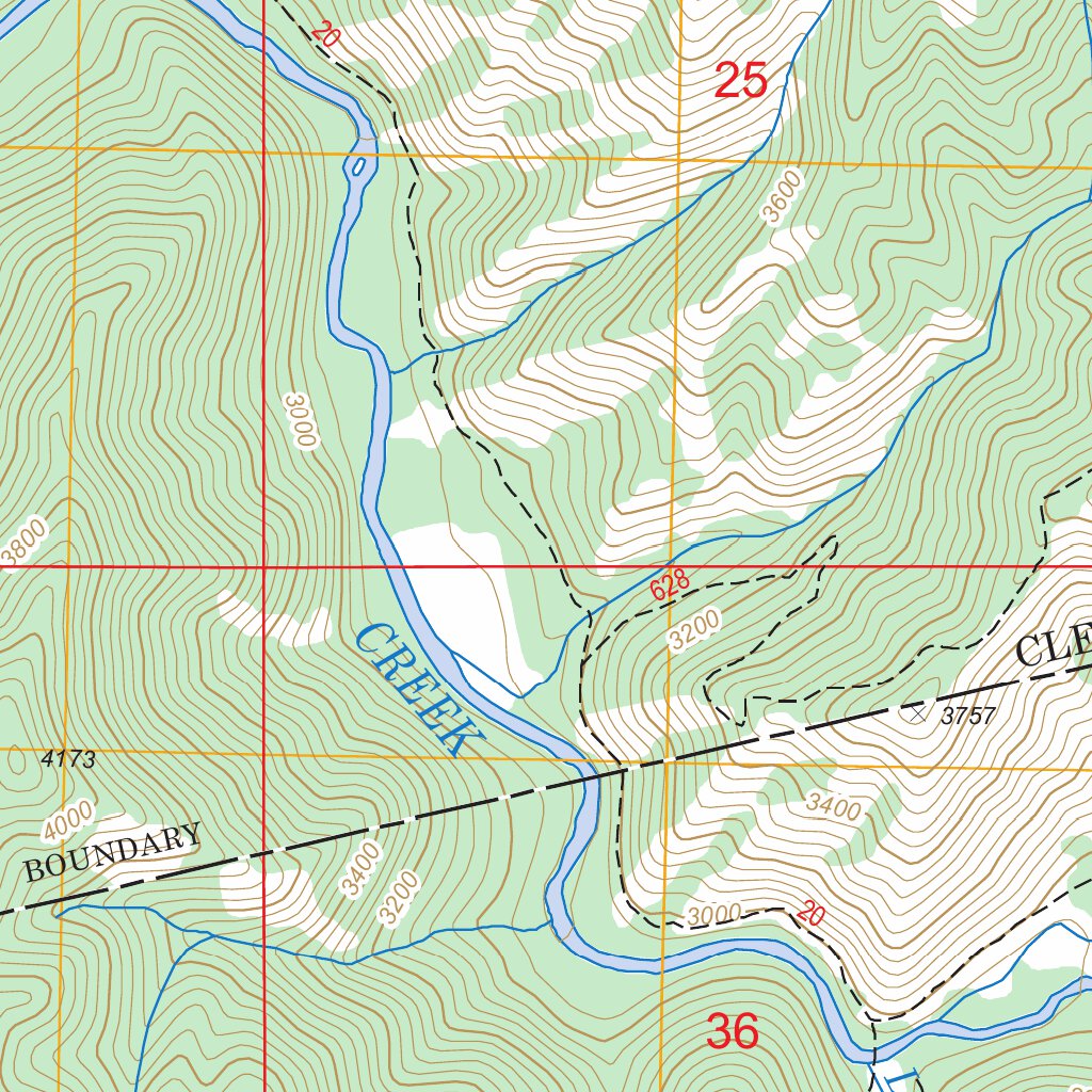 Lean-to Point, ID FSTopo Legacy Map by US Forest Service - Topo ...