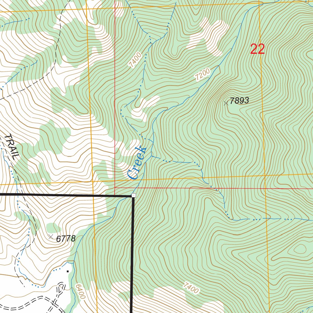 Leavitt Reservoir, WY FSTopo Legacy Map by US Forest Service - Topo ...