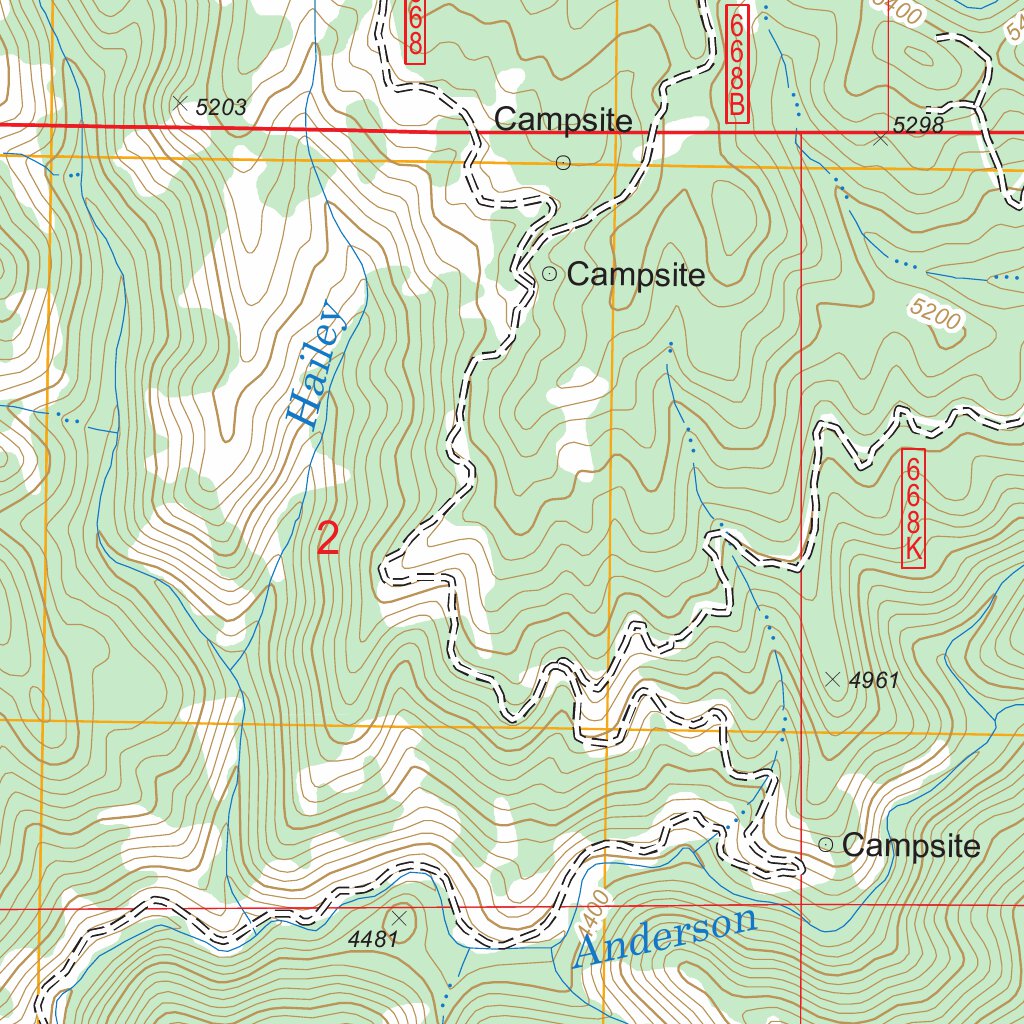 Lightning Ridge, ID FSTopo Legacy Map by US Forest Service - Topo ...