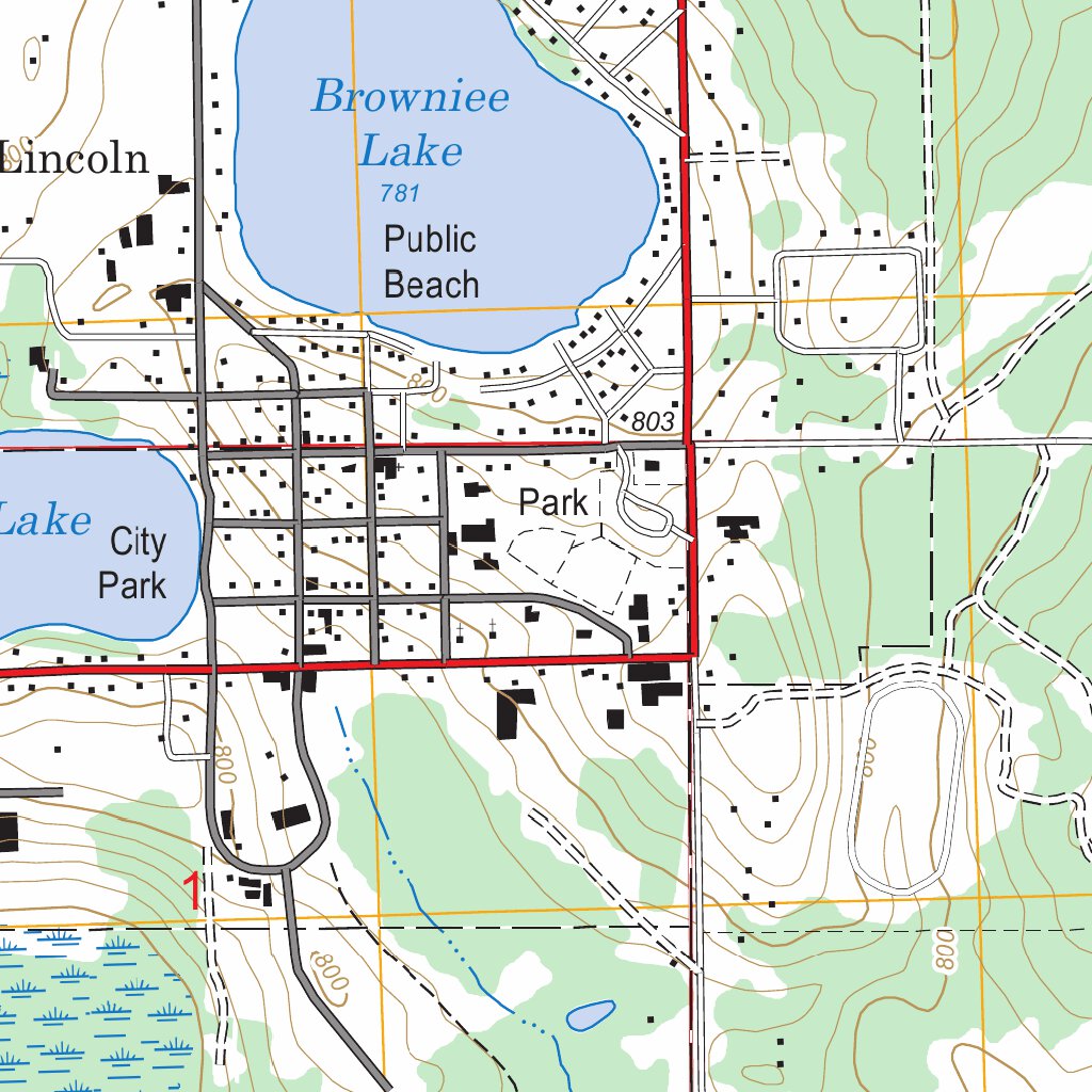 Lincoln, MI FSTopo Legacy Map by US Forest Service - Topo | Avenza Maps