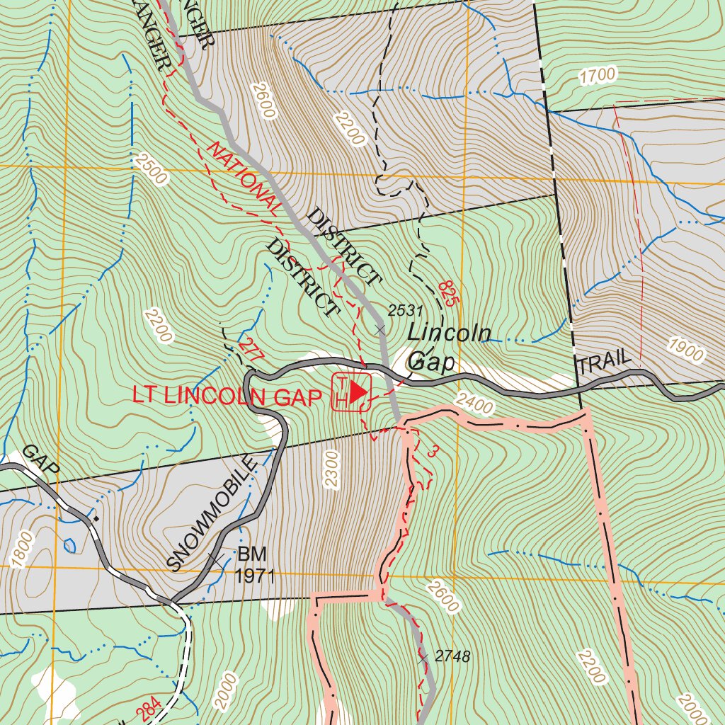 Lincoln, VT FSTopo Legacy Map by US Forest Service - Topo | Avenza Maps