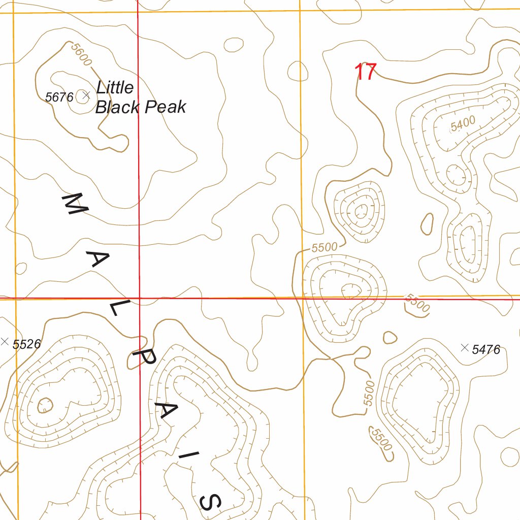 Little Black Peak, NM FSTopo Legacy Map by US Forest Service - Topo ...