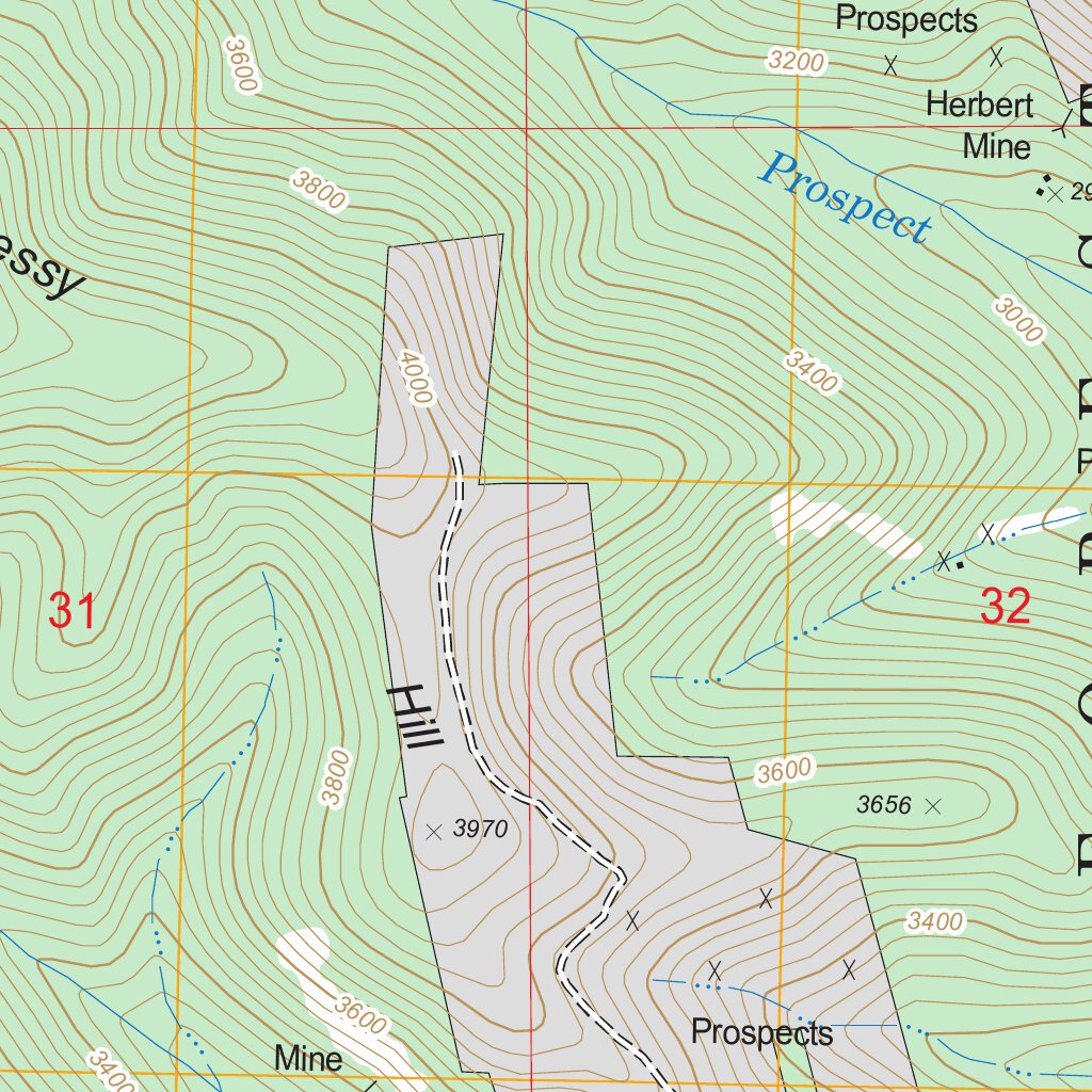 Little Hoodoo Mountain, MT FSTopo Legacy Map by US Forest Service ...