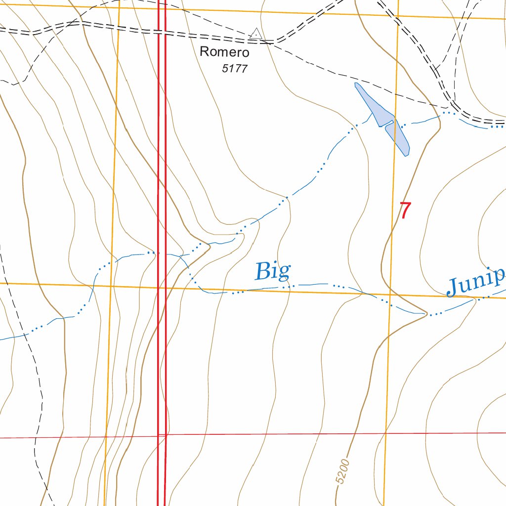 Little Juniper Reservoir, CA FSTopo Legacy Map by US Forest Service ...