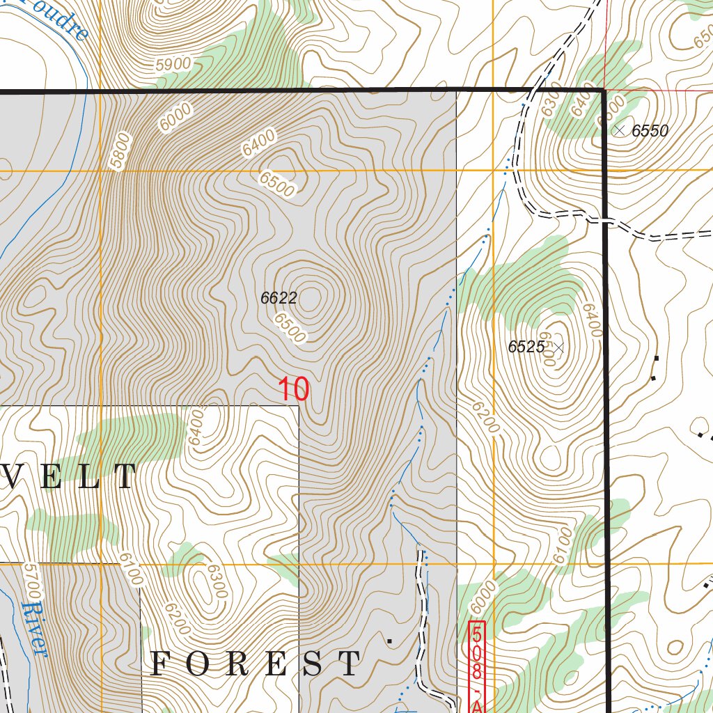 Livermore, CO FSTopo Legacy Map by US Forest Service - Topo | Avenza Maps