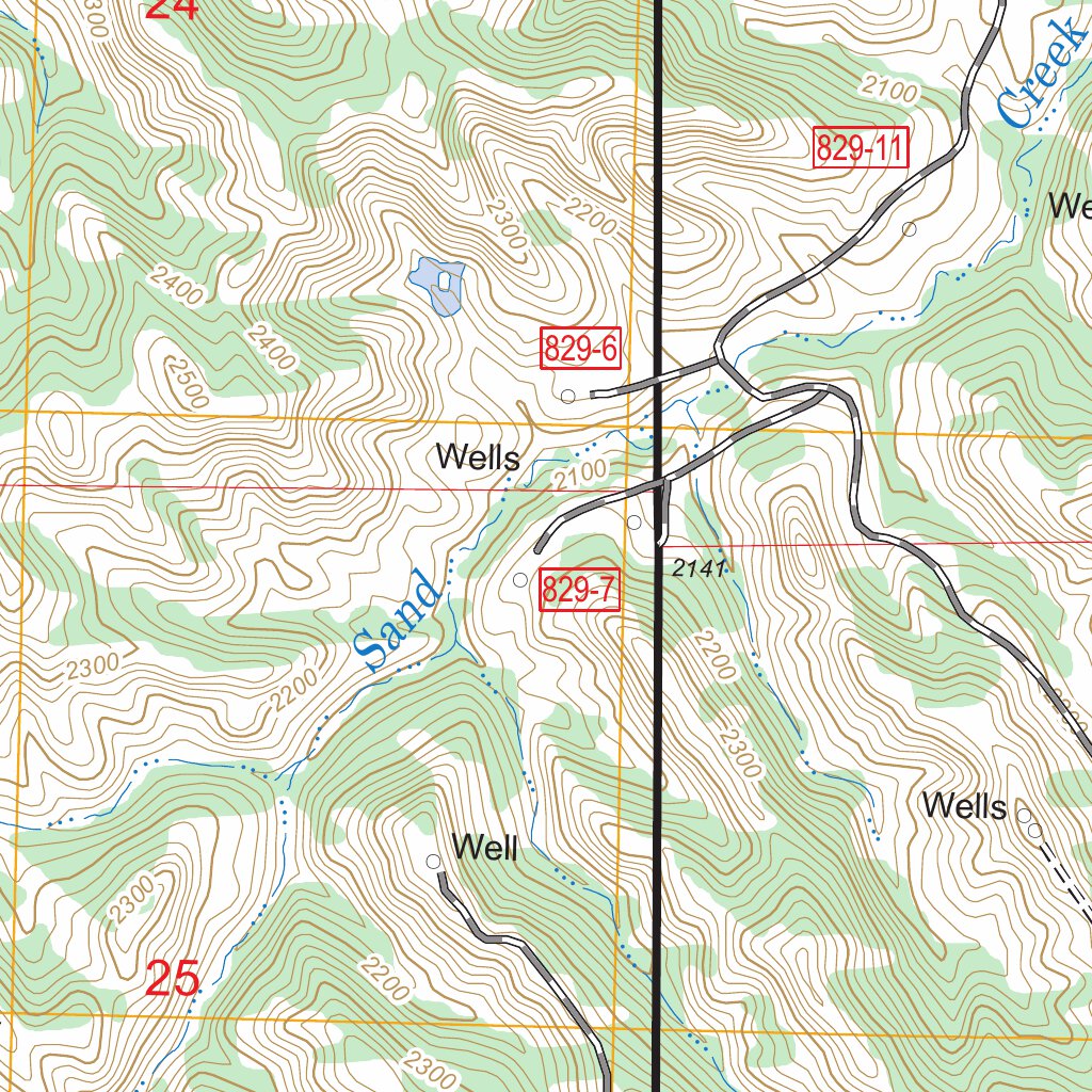 Lone Butte SE, ND FSTopo Legacy Map by US Forest Service - Topo ...
