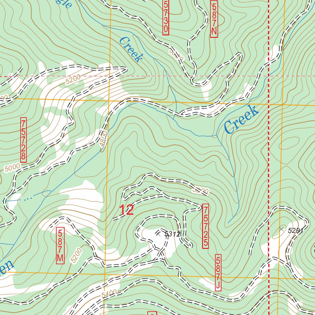Lookout Peak, ID FSTopo Legacy Map by US Forest Service - Topo | Avenza ...