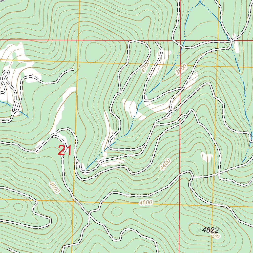 Lost Creek Divide, MT FSTopo Legacy Map by US Forest Service - Topo ...