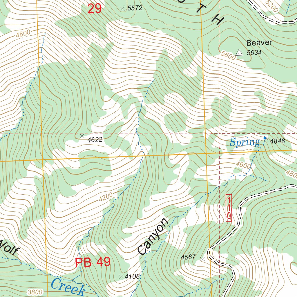 Loup Loup Summit, WA FSTopo Legacy Map by US Forest Service - Topo ...
