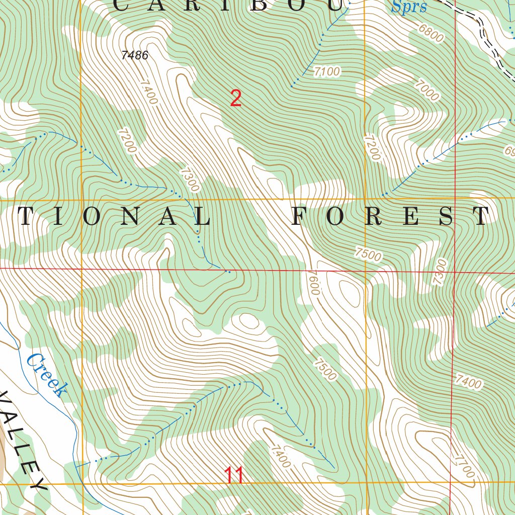 Lower Valley, ID FSTopo Legacy Map by US Forest Service - Topo | Avenza ...