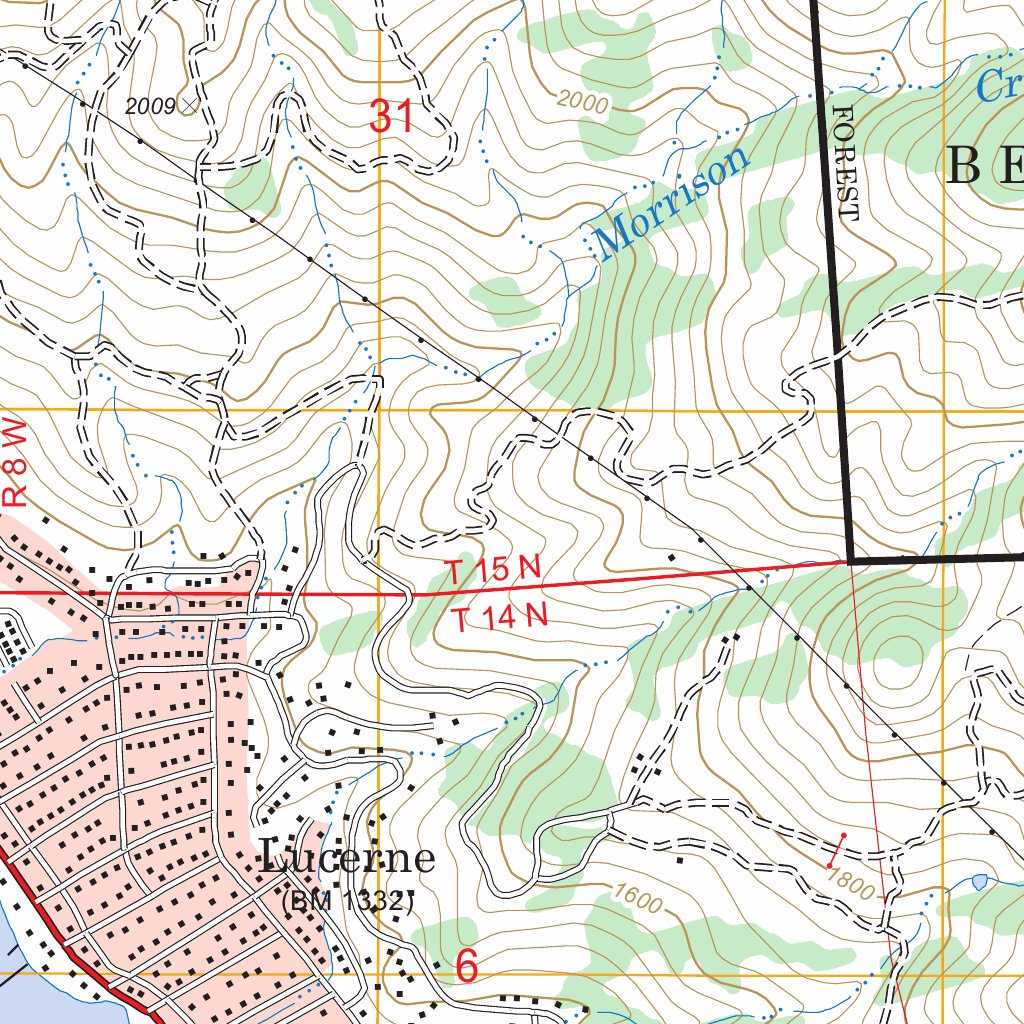 Lucerne, CA FSTopo Legacy Map by US Forest Service - Topo | Avenza Maps