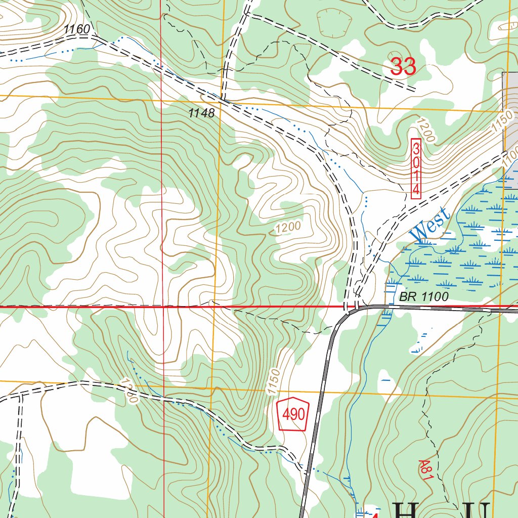 Luzerne, MI FSTopo Legacy Map by US Forest Service - Topo | Avenza Maps