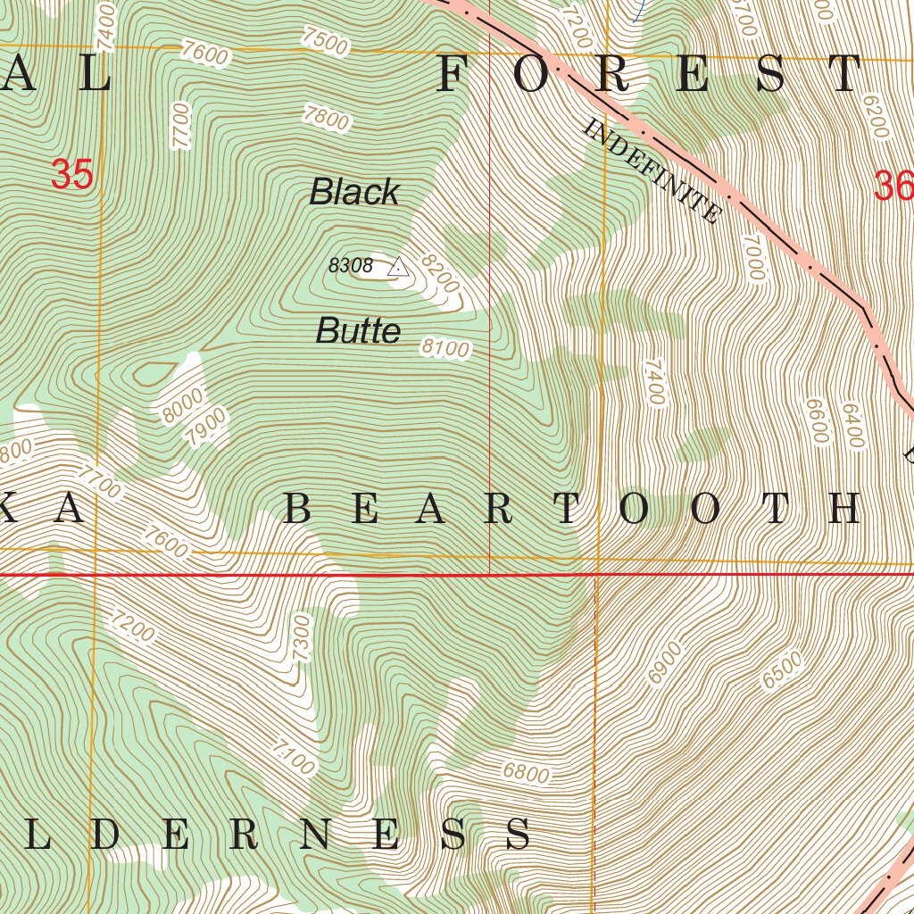 Mackay Ranch, MT FSTopo Legacy Map by US Forest Service - Topo | Avenza ...
