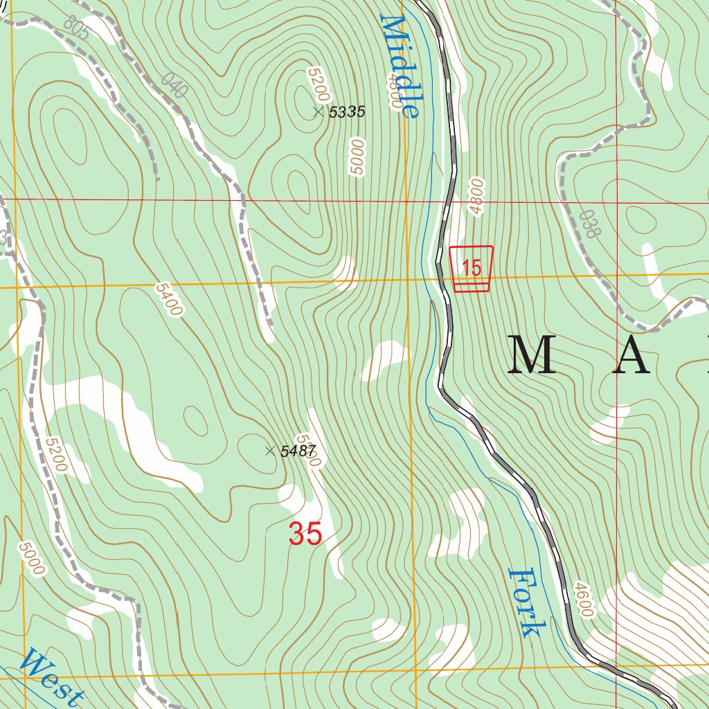 Magpie Table, OR FSTopo Legacy Map by US Forest Service - Topo | Avenza ...