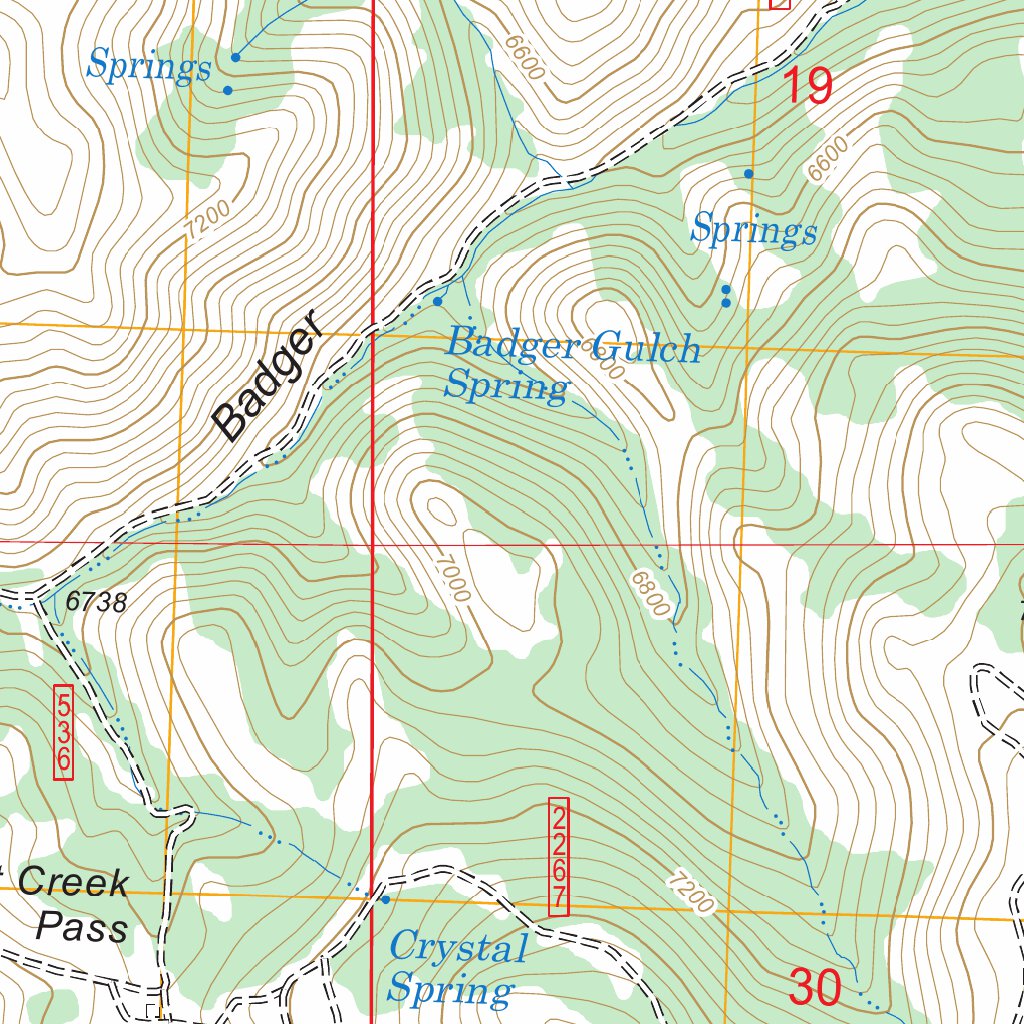 Mahogany Butte, ID FSTopo Legacy Map by US Forest Service - Topo ...
