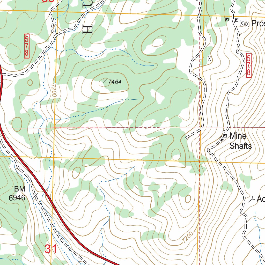 Majors Place, NV FSTopo Legacy Map by US Forest Service - Topo | Avenza ...